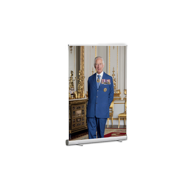 His Majesty King Charles III Portrait A4 Banner (210mm x 297mm) : Idea ...